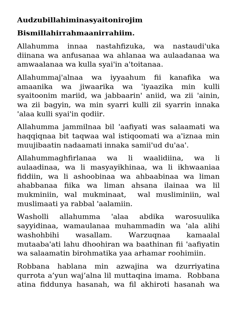 Doa Stelah Yasin | PDF