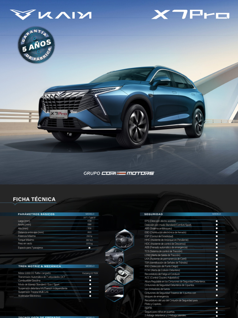 KAIYI Ficha Tecnica X7 PRO | PDF