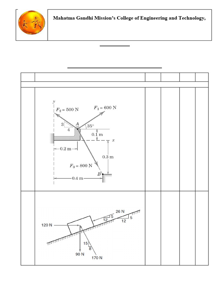 EM Assignment No.1 AY 2024-25 | PDF