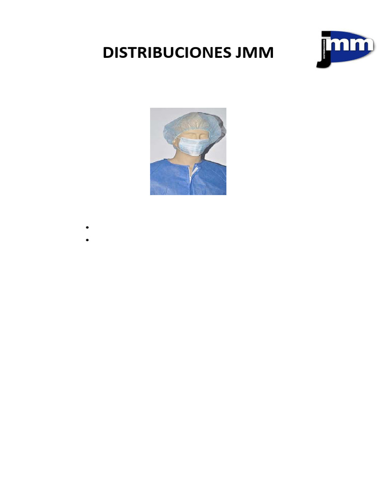 JMM Ficha Tecnica Tapaboca Con Elastico - JMM | PDF