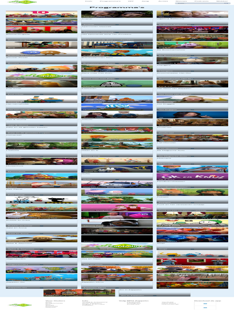 Programmas - Zappelin | PDF