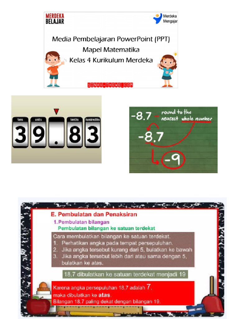 Matematika Unit 9,Angka Pembulatan,Hal.112 | PDF