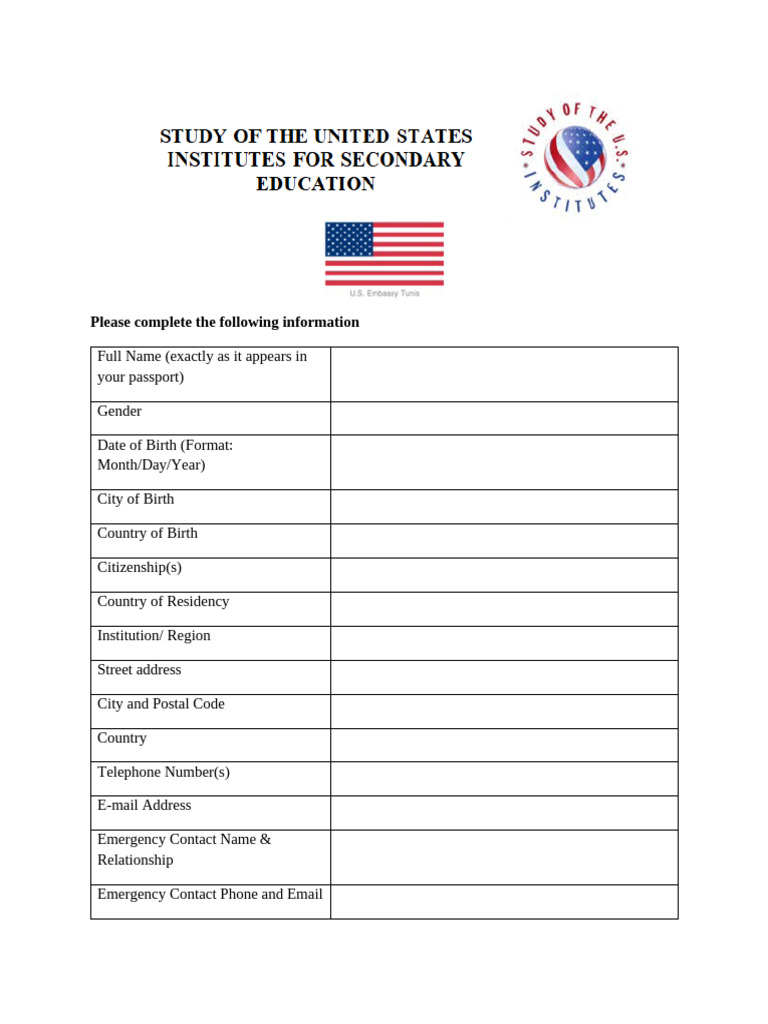 SUSI For Secondary Educators Application Form 2025 Edited 2 | PDF ...