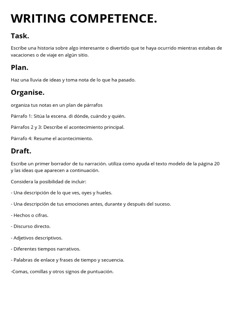Modelos de Como Hacer Un Writing | PDF