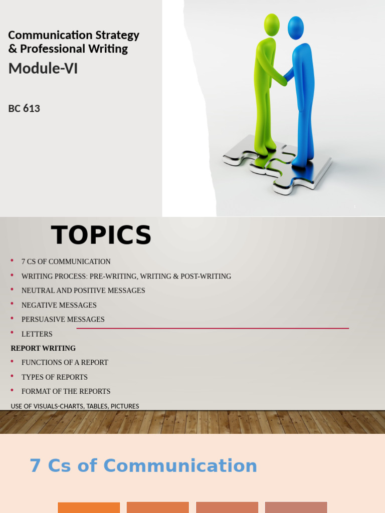Module VI - Comm. Strategy & Professional Writing PG | PDF ...