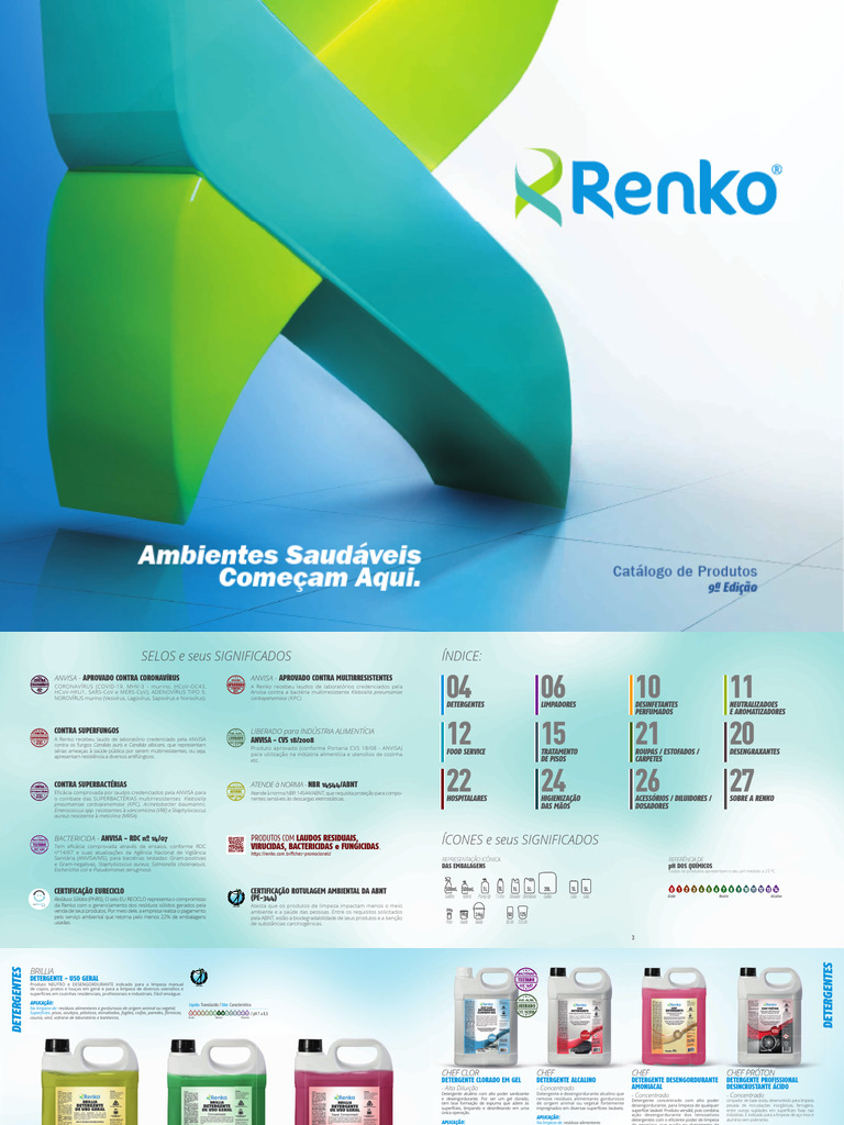 05 - Catálogo Renko 2023 | PDF | Resistência antimicrobiana | Esmalte