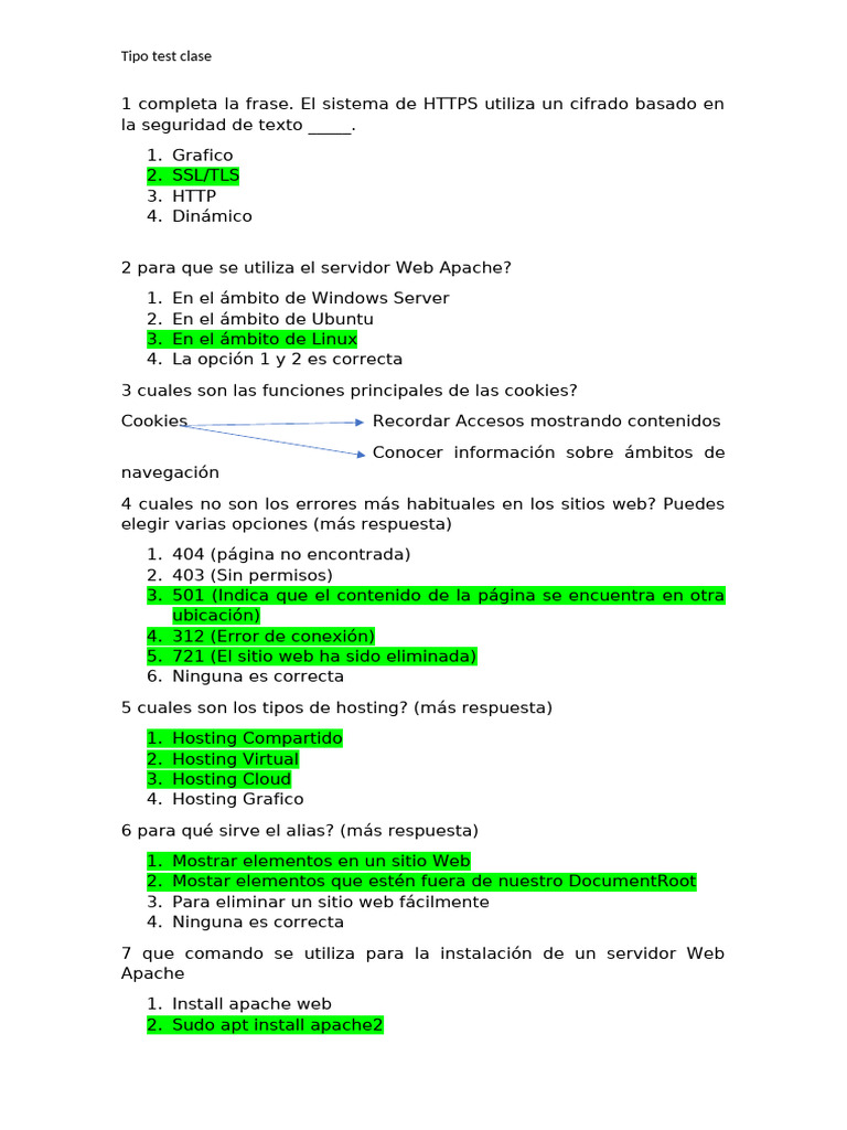 Todos Tipo Test Ser | PDF | Cookie HTTP | Red mundial