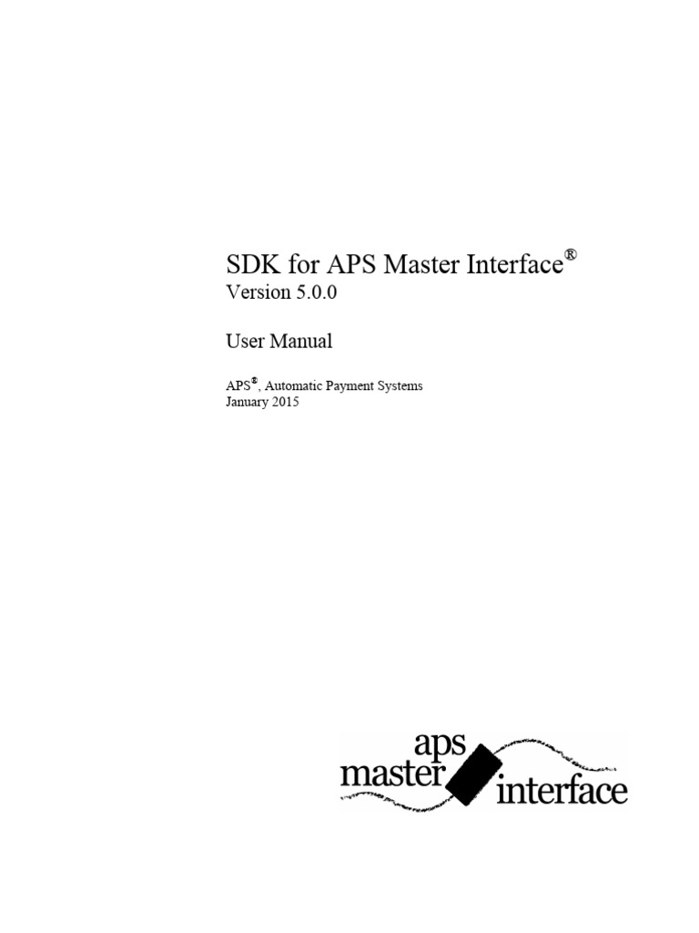 APS Master Interface User Manual V5.0.0 | PDF | Windows Registry ...