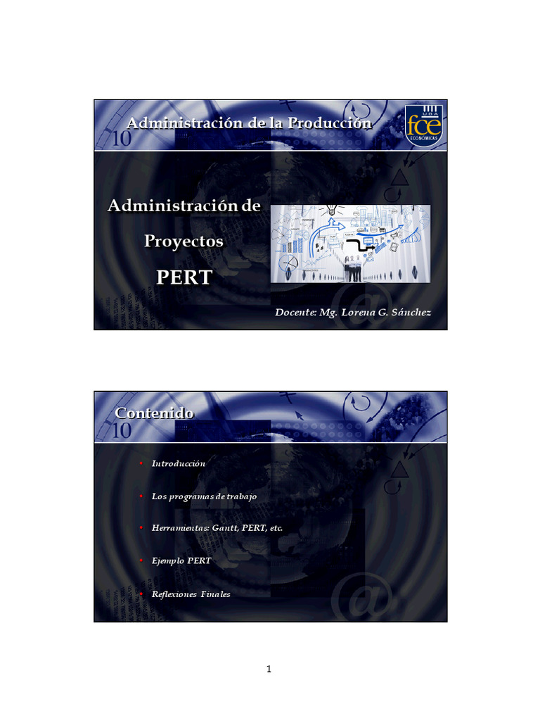 Administración de Proyectos - PERT - LGS - 2C 2020 | PDF ...