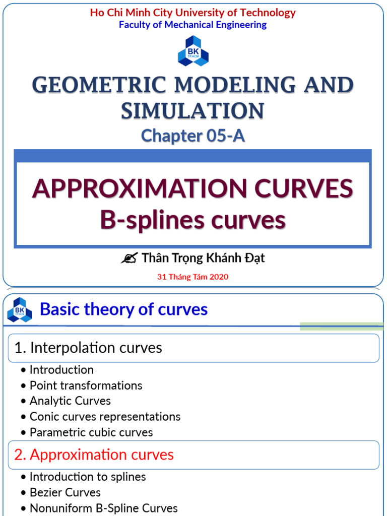Bezier and B-Spline Curves Overview | PDF | Mathematics | Algebraic ...