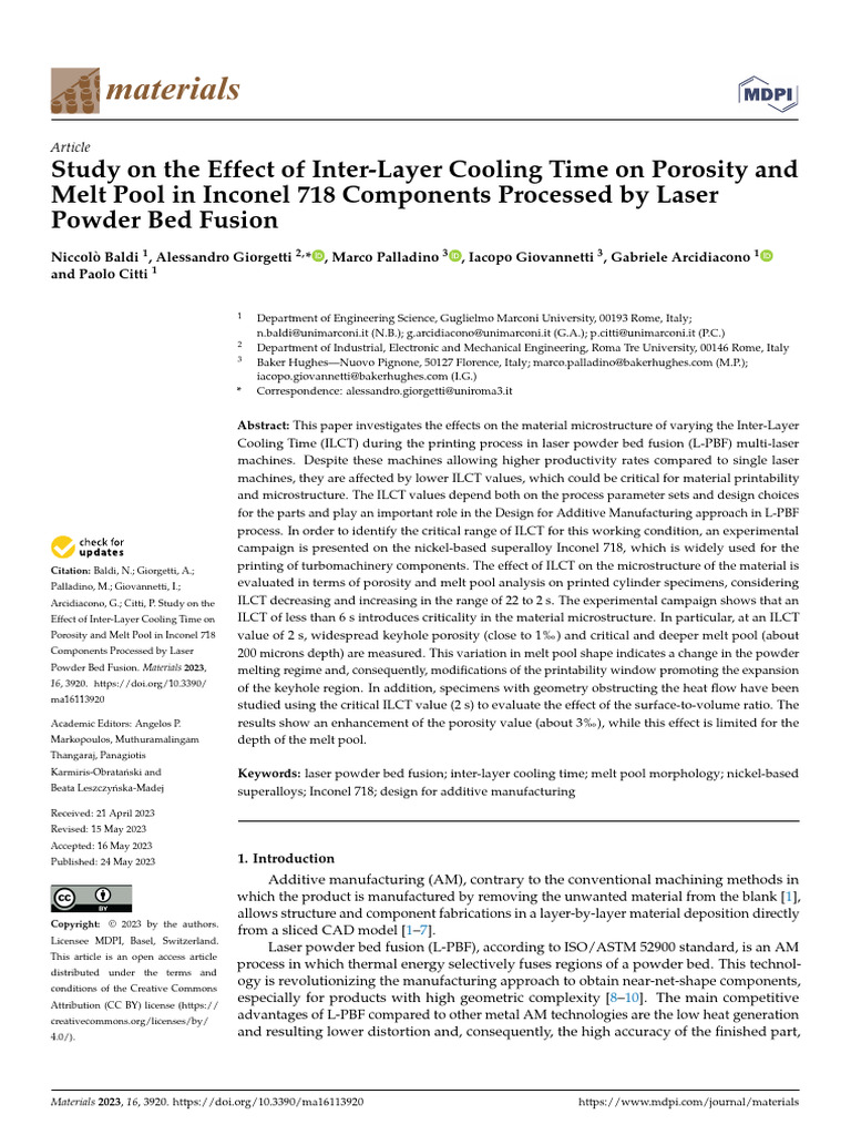 Materials | PDF | 3 D Printing | Microstructure