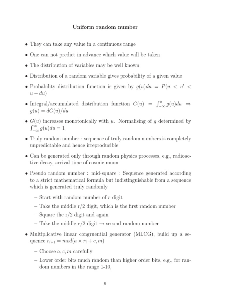 random_number | PDF | Exponential Function | Statistical Models