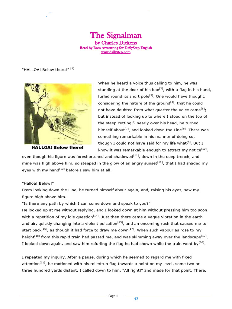 The Signalman by Charles Dickens | PDF | Religion & Spirituality
