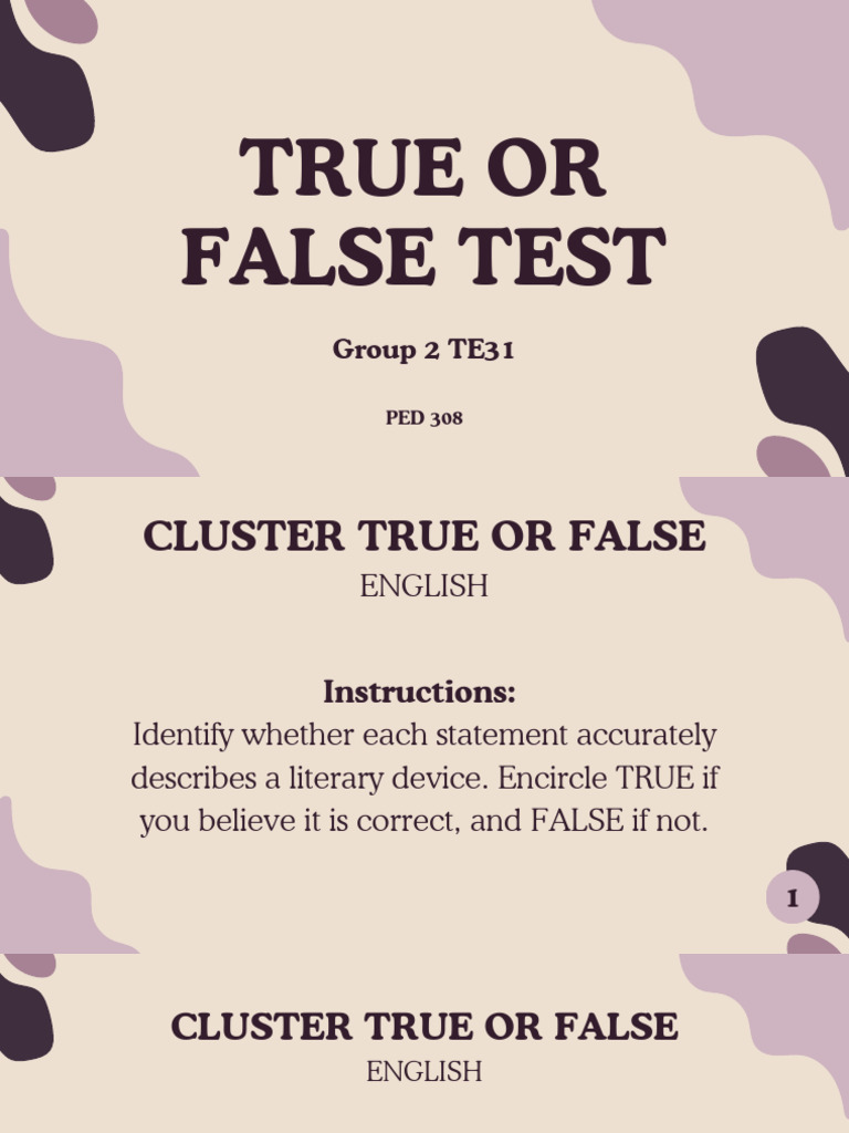 True or False - G2 | PDF | Intellectual Giftedness | Learning