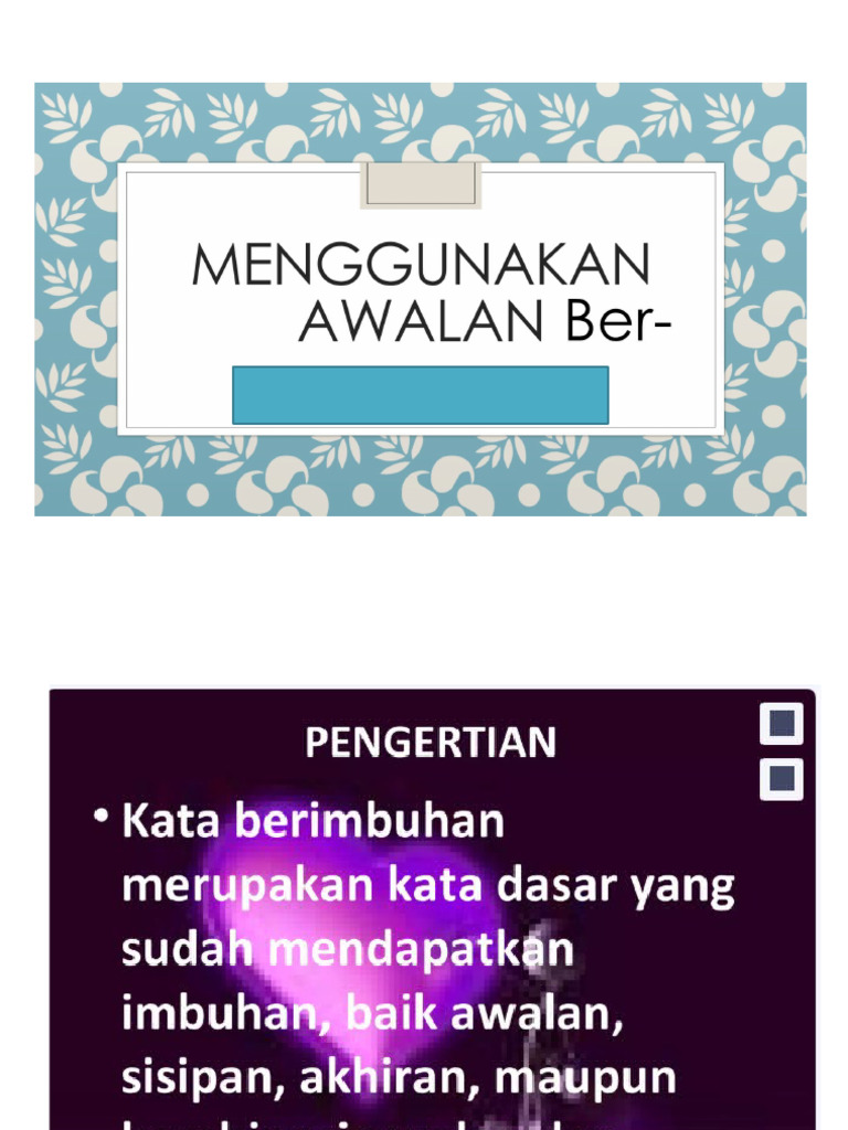 Awalan Ber | PDF