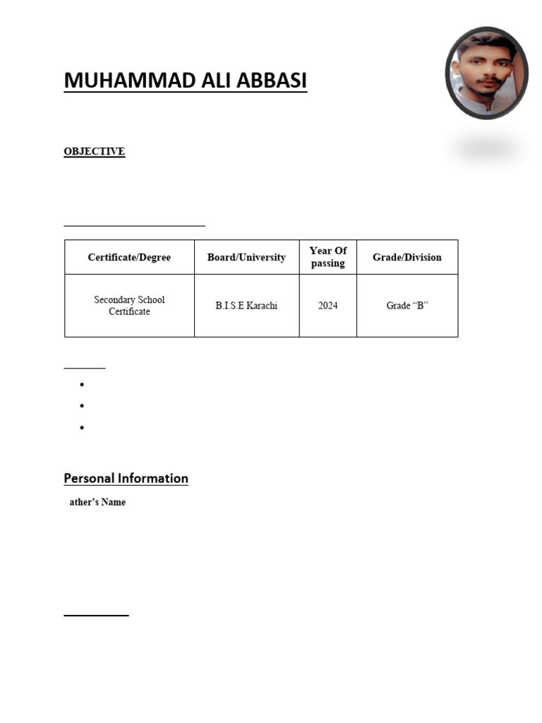 Muhammad Ali Abbasi: Email | PDF