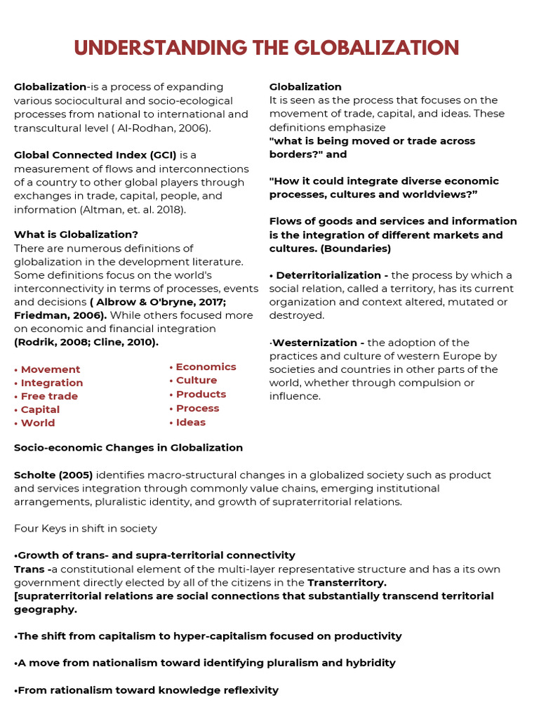 Understanding The Globalization | PDF | Globalization | Economies