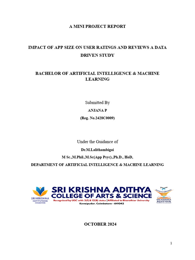 Mini Project Document Template.docx | PDF | Usability | Databases