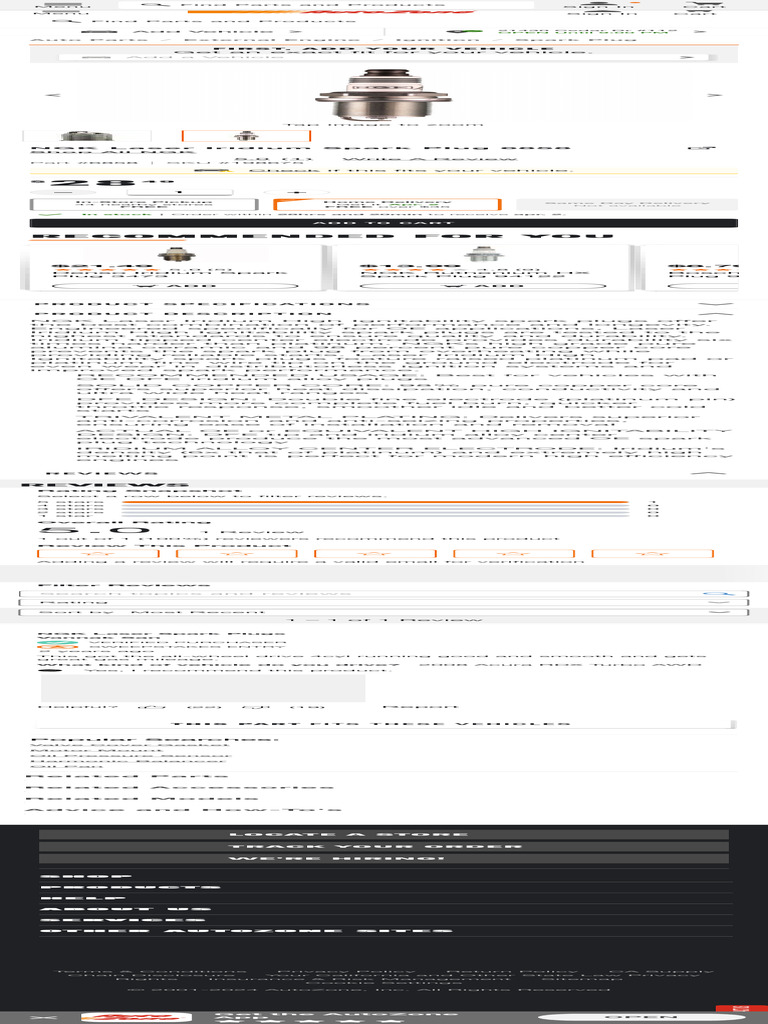 NGK Laser Iridium Spark Plug 6858 | PDF