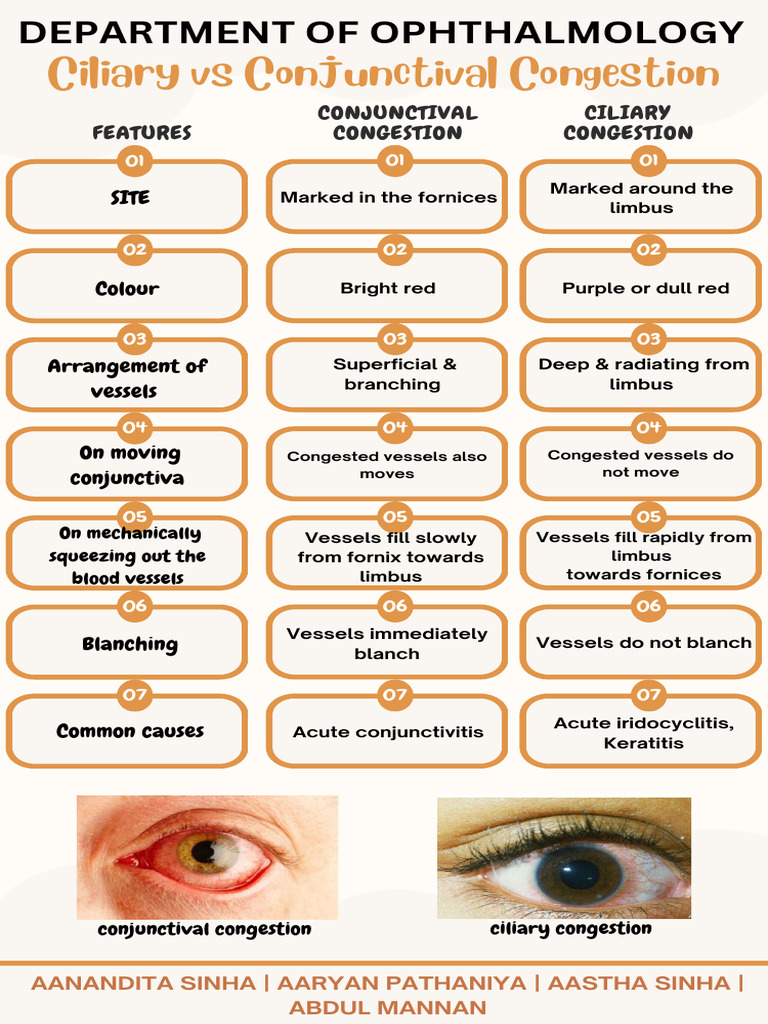 Conjunctival vs Ciliary Congestion | PDF