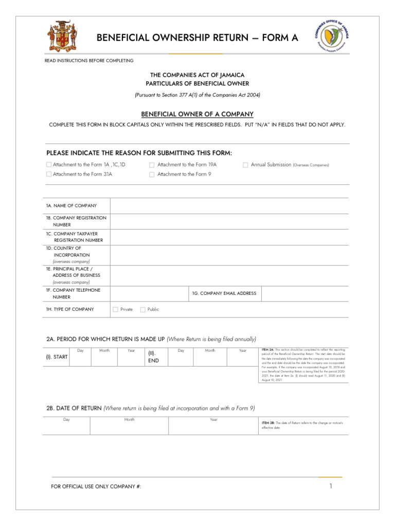 BOR_FORM_A_19092023 | PDF | Ownership | Identity Document