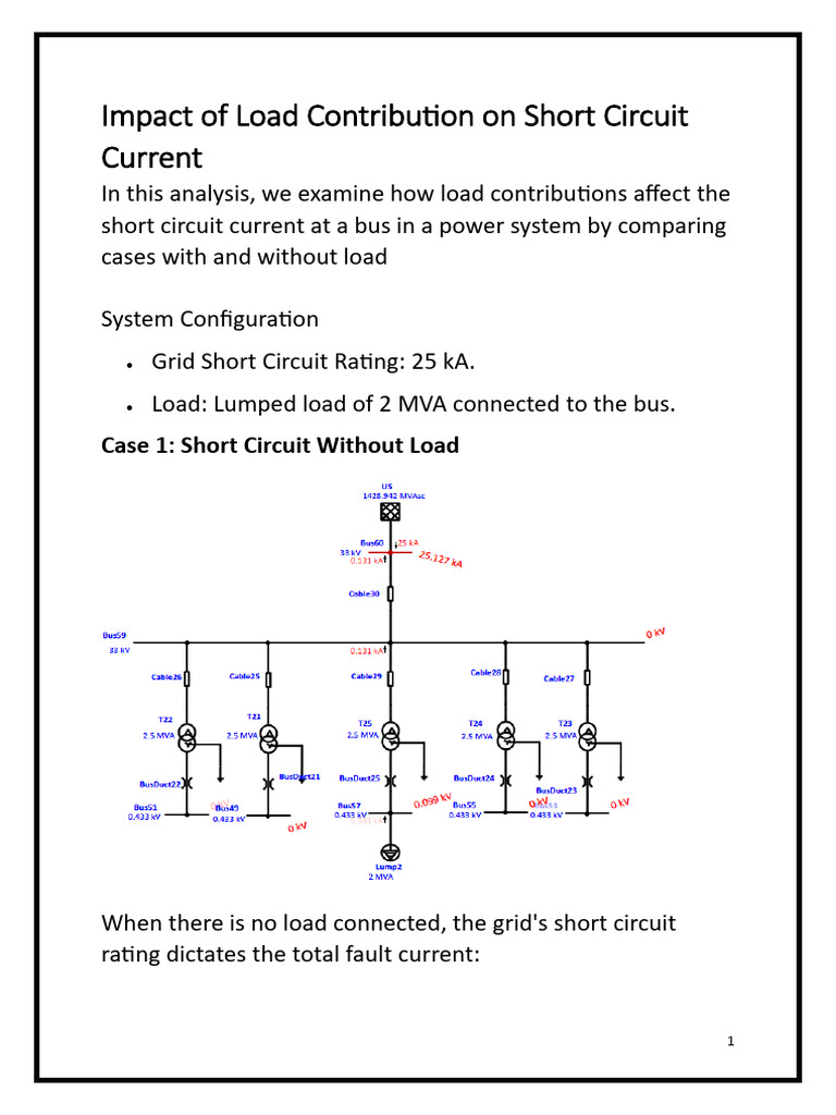 Impact of Load Contribution On Short Circuit Current | PDF | Computers