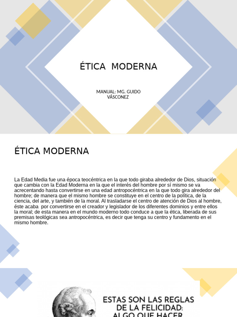 Ética Moderna | PDF | Moralidad | Immanuel Kant