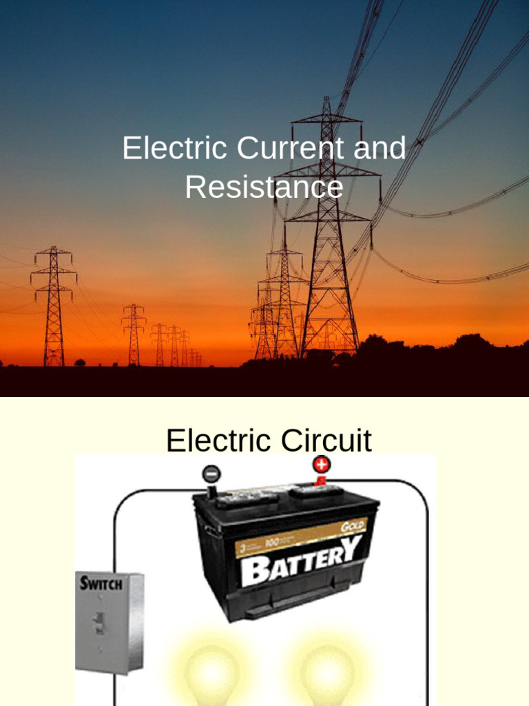 Lec 2 Electric Current, Resistance, Voltage | PDF | Electric Current ...