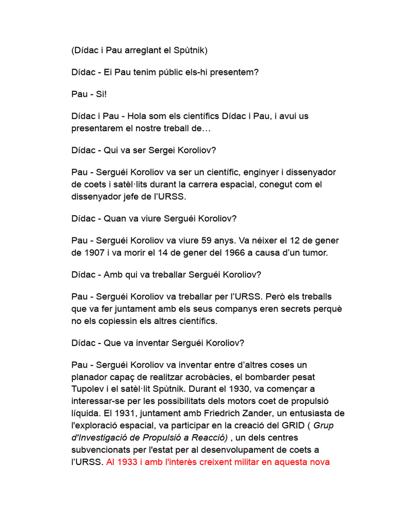 Wuor Sergéi Koroliov | PDF