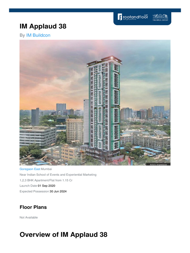 Im Applaud 38 Automated - Brochure | PDF | Apartment