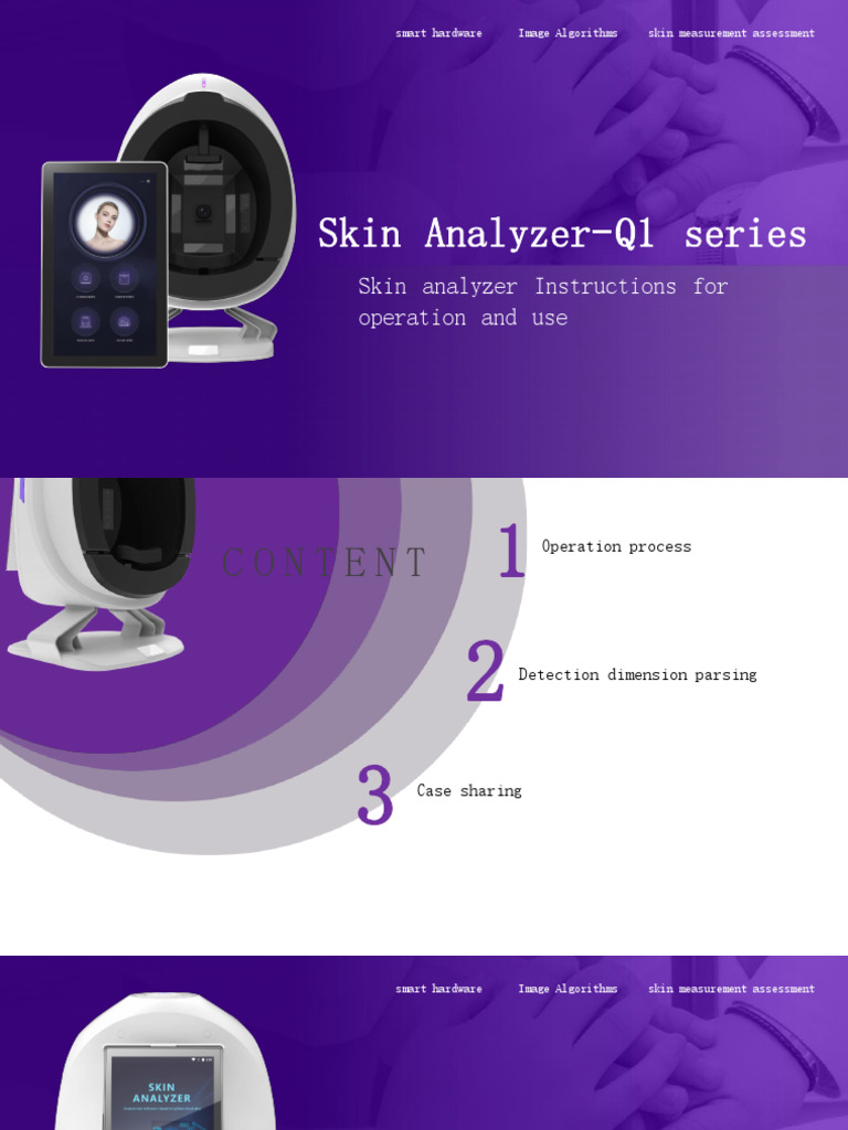 Sanhe skin analyzer machine | PDF | Skin | Electromagnetic Spectrum