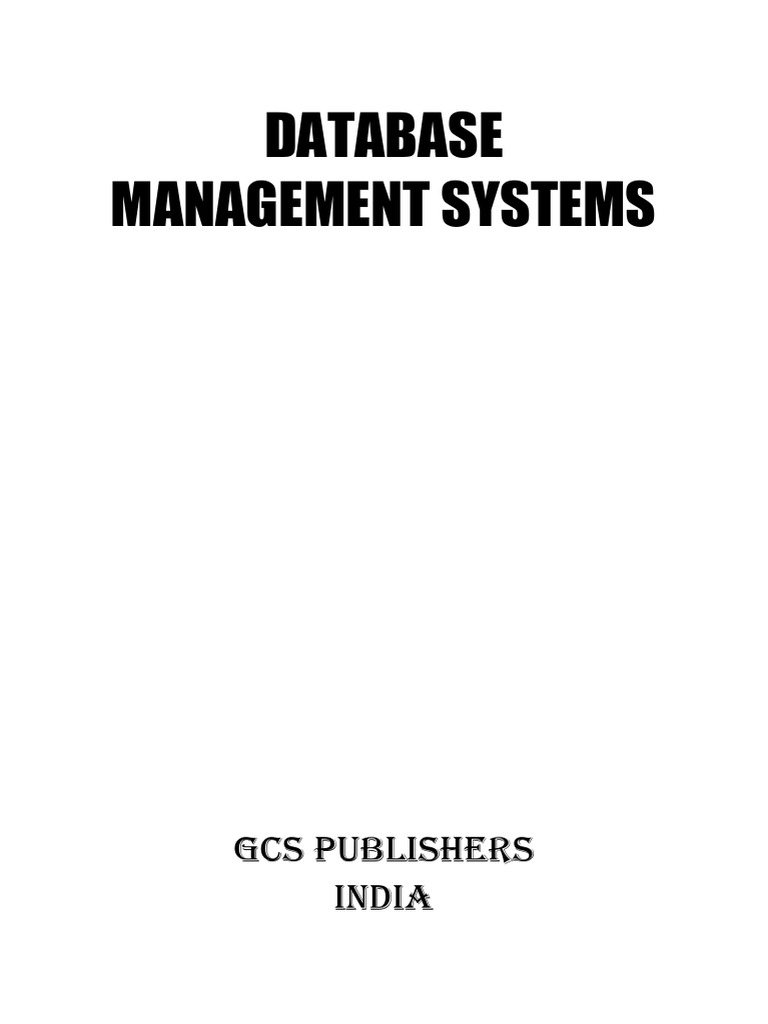 Full Copy Dbms | PDF | Databases | Relational Database