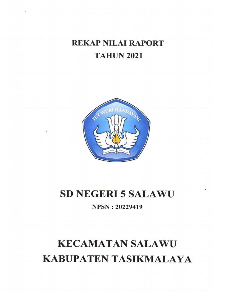 Rekap Nilai Rapot | PDF