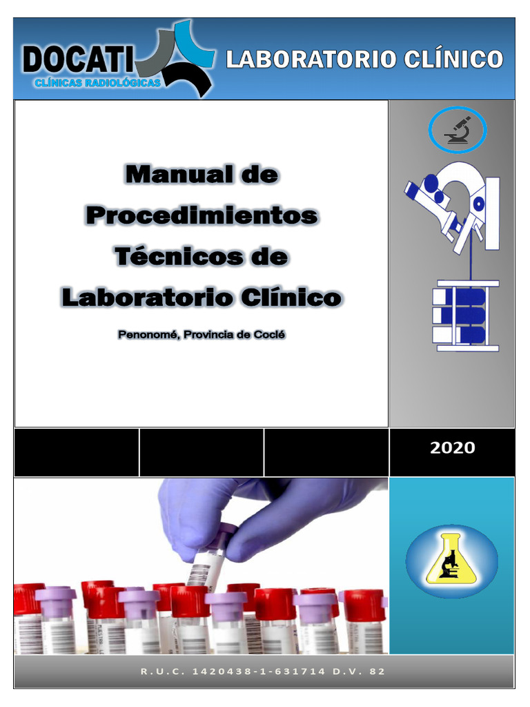 Manual de Procedimientos Tecnicos Laboratorio Clinico | PDF | Laboratorios | Heces