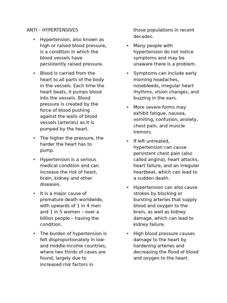 ANTI - HYPER TRANST 1 | PDF | Blood Pressure | Hypertension