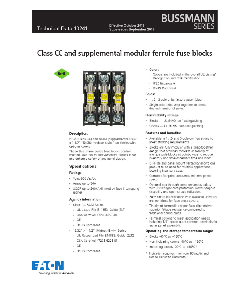 Bus Ele Ds 10241 BCM BMM Blocks | PDF | Fuse (Electrical) | Electricity