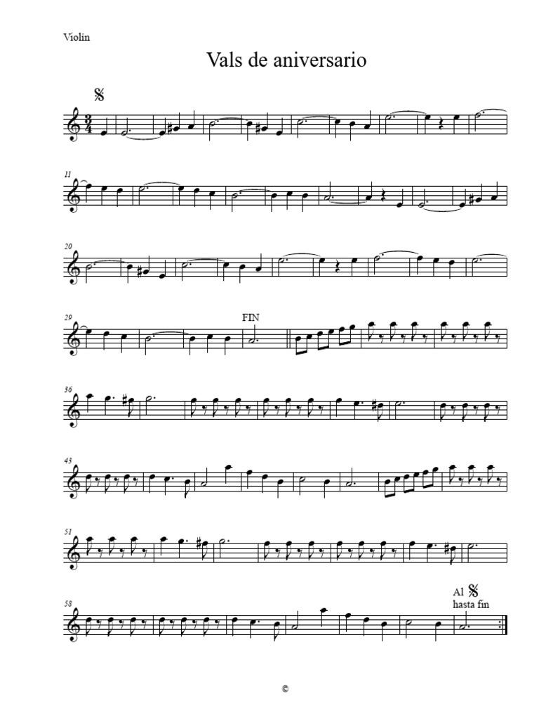 Vals de Aniversario | PDF