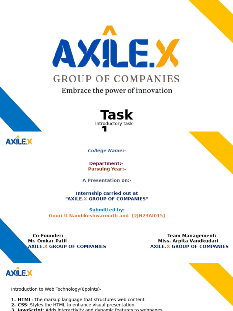 Web Technology Overview For Axile X Pdf World Wide Web Internet Web