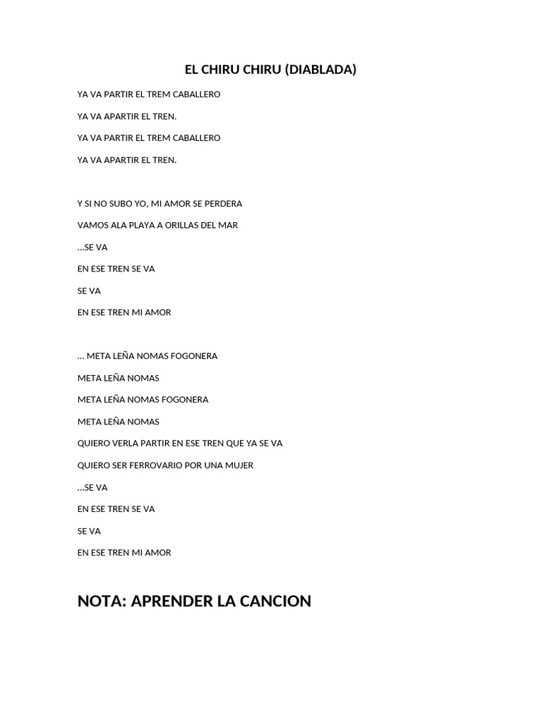 El Chiru Chiru | PDF