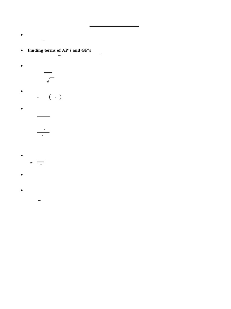 Sequences, Series, and Interest Formulas | PDF | Teaching Methods ...
