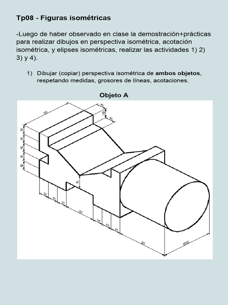 Tp08 - Figuras Isométricas | PDF