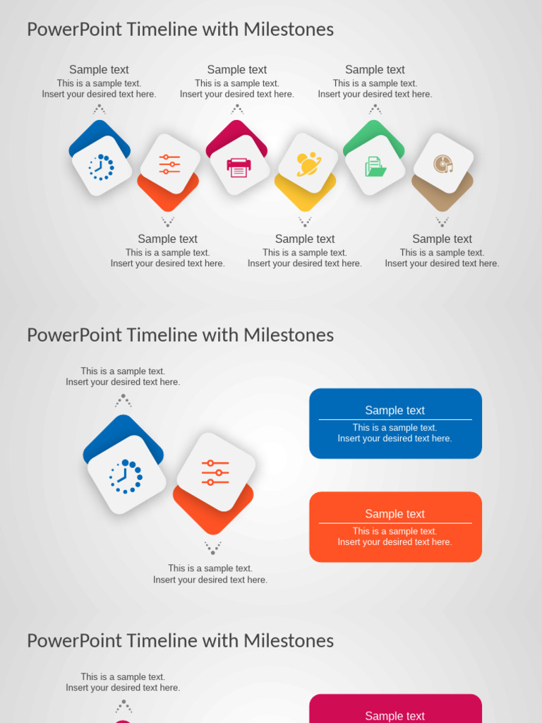 FF0082 01 Free Powerpoint Timeline With Milestones 16x9 | PDF