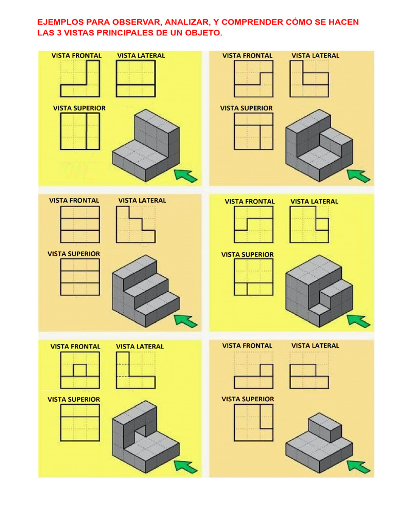 Ejemplos Vistas Isometricas para Comprender | PDF | Ciencia y matemáticas