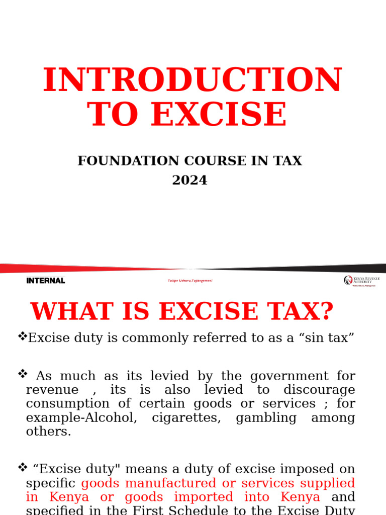 EXCISE Introduction | PDF | Excise | Taxation