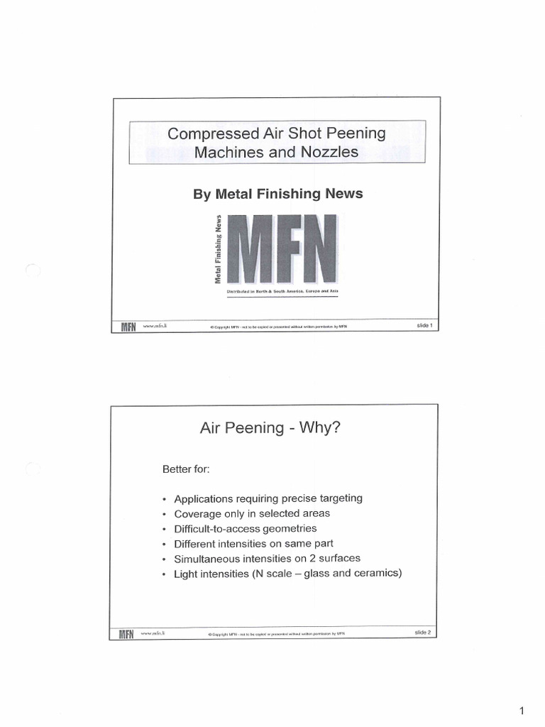 5 - Compressed Air Shot Peening Machines & Nozzles | PDF