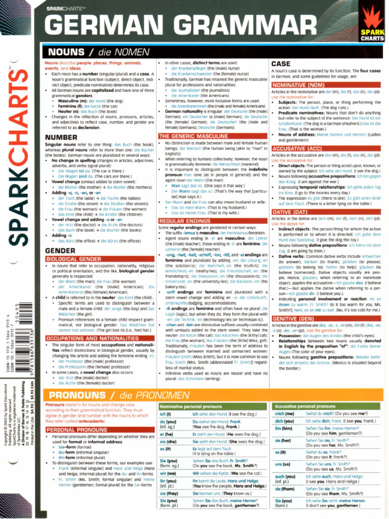 Germangrammer Chart | PDF