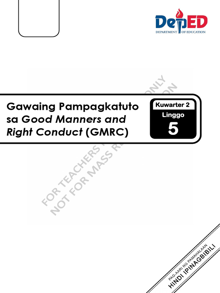 5.LAS - GMRC.G1Q2.WEEK 5 Layout 919 | PDF