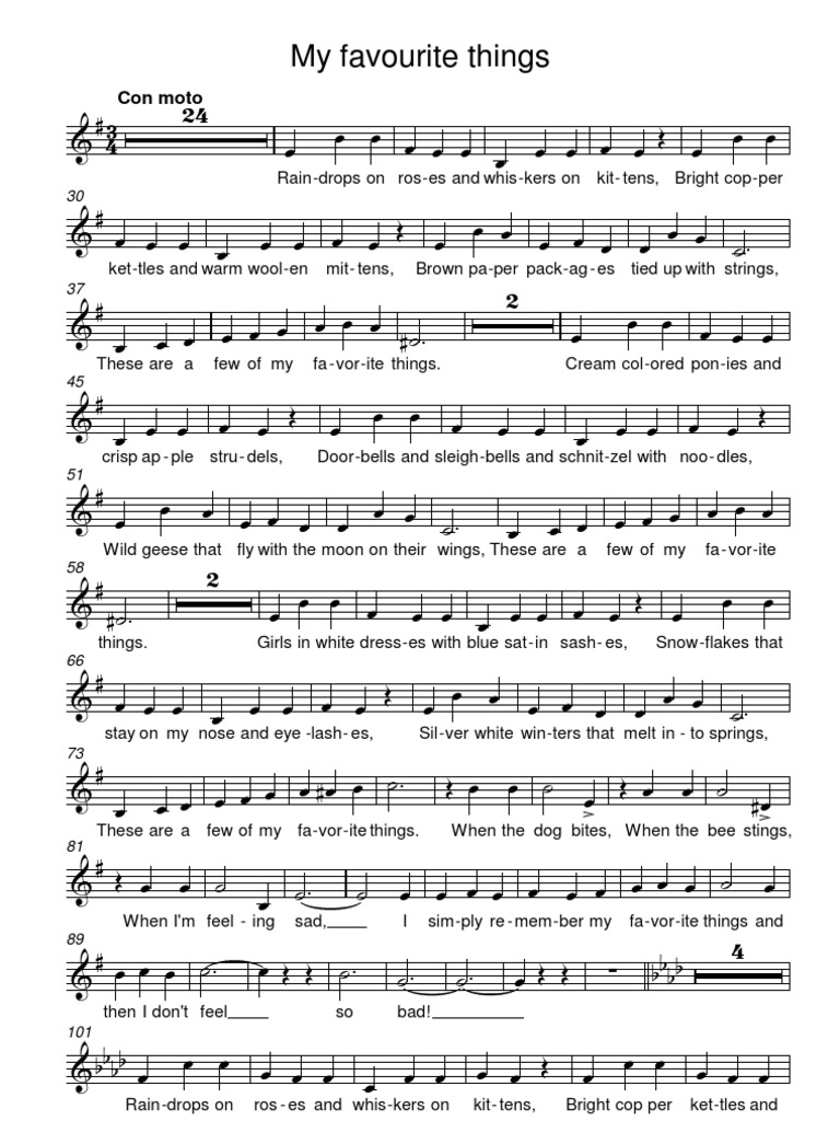 My Favourite Things | PDF