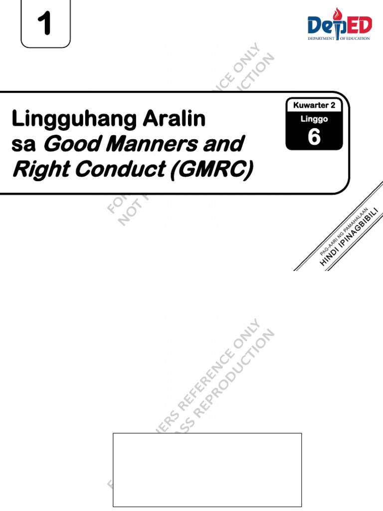 6.LE - GMRC.Q2.WEEK 6 Layout 918 | PDF
