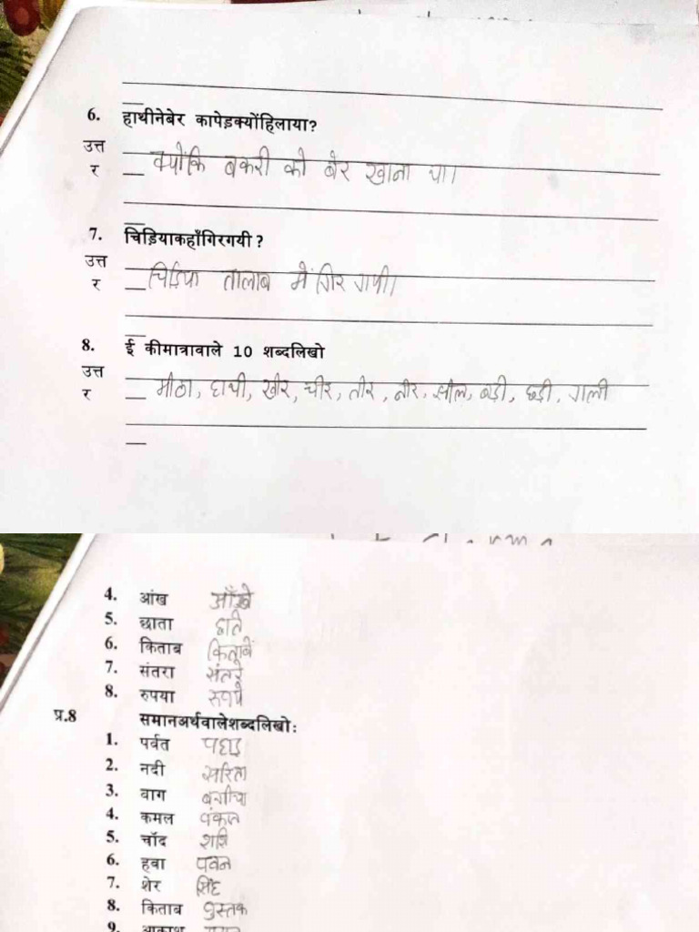 HINDI ASSIGNMENT SA-1 | PDF